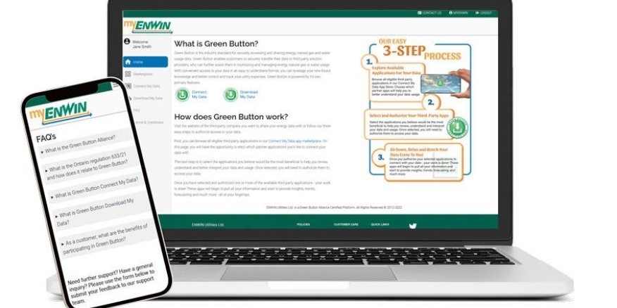 green button connect